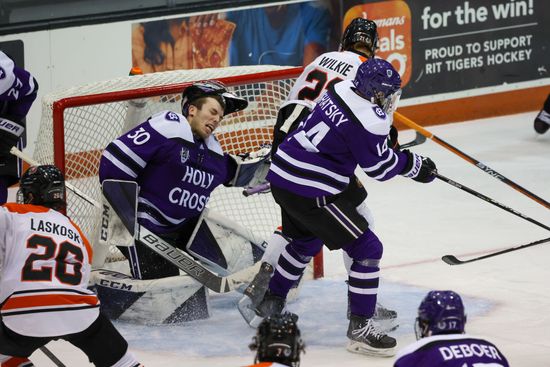 Holy Cross Crusaders Goaltender Jason Grande Editorial Stock Photo ...