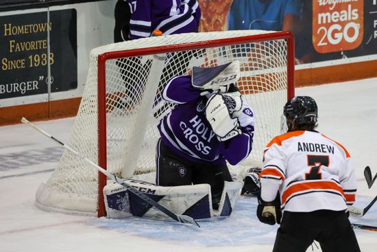 Holy Cross Crusaders Goaltender Jason Grande Editorial Stock Photo ...