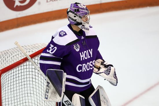Holy Cross Crusaders Goaltender Jason Grande Editorial Stock Photo ...