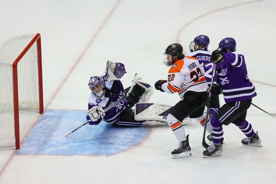 Holy Cross Crusaders Goaltender Jason Grande Editorial Stock Photo ...