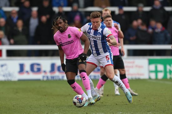 Northampton Towns Josh Eppiah Battles Hartlepool Editorial Stock Photo ...