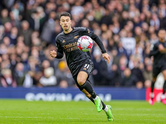 Gabriel Martinelli 11 Arsenal During Premier Editorial Stock Photo ...