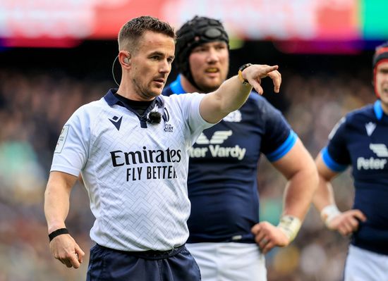 Scotland Vs Ireland Referee Luke Pearce Editorial Stock Photo - Stock ...
