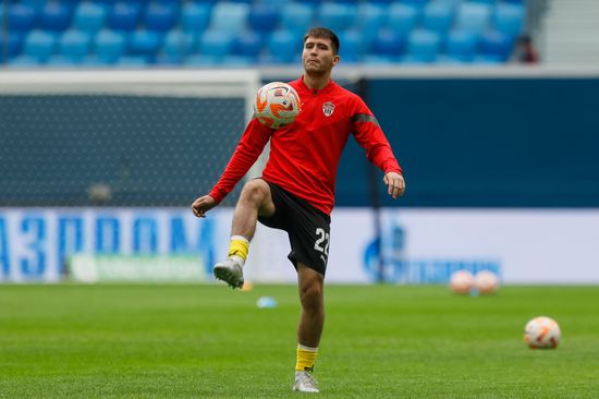 Lev Skvortsov Khimki Action During Warmup Editorial Stock Photo - Stock ...