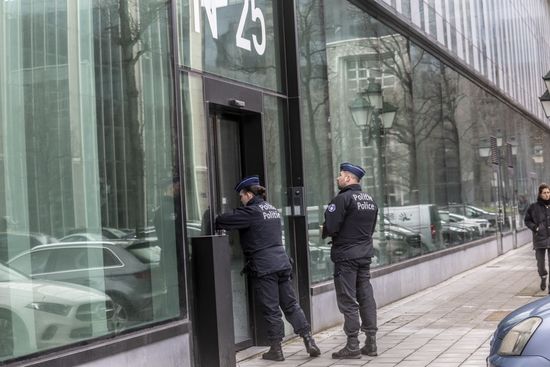 Illustration Shows Police Entree Building During Editorial Stock Photo ...