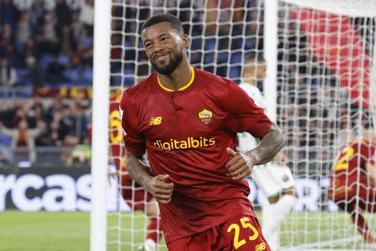 Romas Georginio Wijnaldum Reacts During Italian Editorial Stock Photo ...