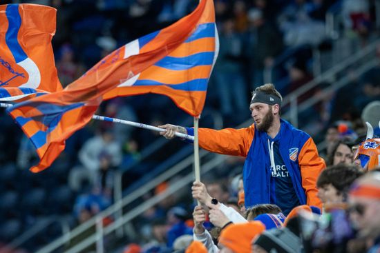 Fc Cincinnati Fans Seen Celebrating During Editorial Stock Photo ...