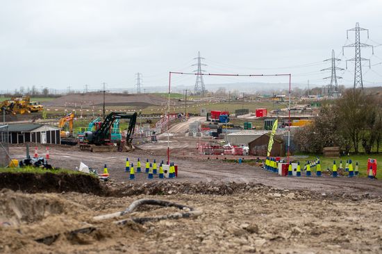 Hs2 High Speed Rail Construction Site Editorial Stock Photo - Stock ...