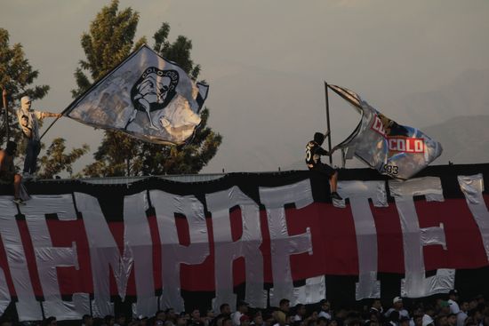 Colo Colo Fans Cheer During Soccer Editorial Stock Photo - Stock Image ...