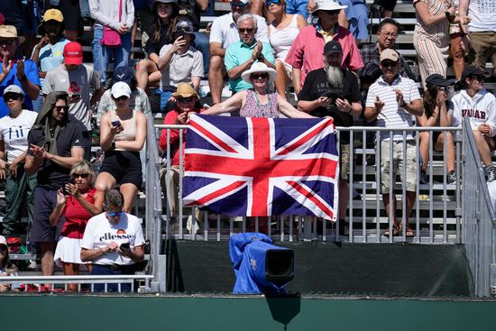 Fan Union Jack During Match Between Editorial Stock Photo - Stock Image ...