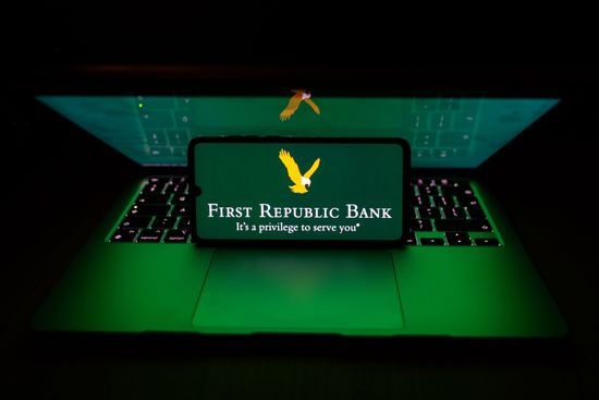 First Republic Bank Logo Displayed On Editorial Stock Photo - Stock ...