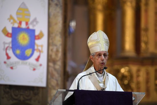 Cardinal Primate Mario Poli Celebrates Tenth Editorial Stock Photo ...