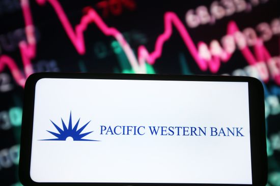 This Photo Illustration Pacific Western Bank Editorial Stock Photo ...