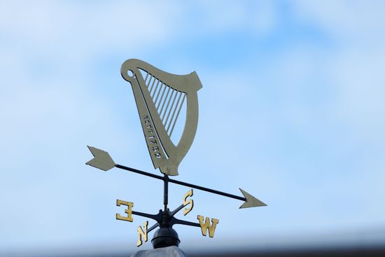 Guinness Weather Vane Guinness Village Editorial Stock Photo - Stock ...