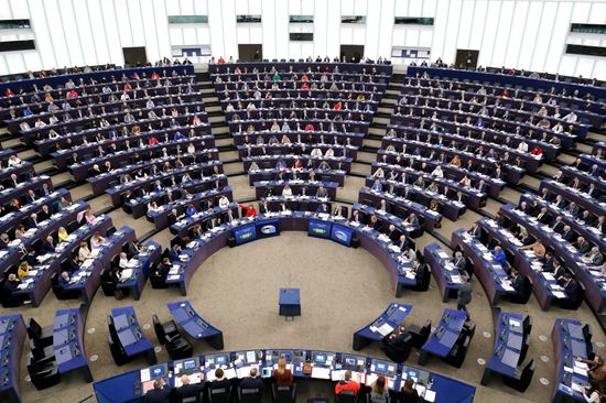 Members European Parliament Meps Attend Voting Editorial Stock Photo ...