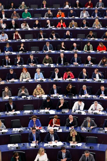 Members European Parliament Meps Attend Voting Editorial Stock Photo ...