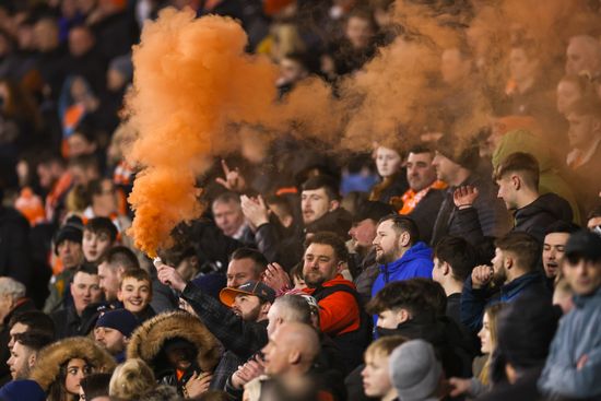 Blackpool Fans Flare Editorial Stock Photo - Stock Image | Shutterstock