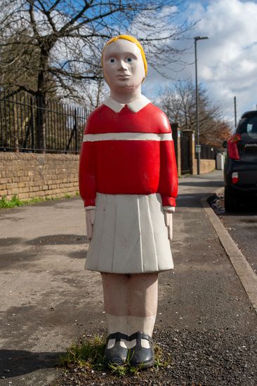 Child Safety Bollards On Pavement Outside Editorial Stock Photo - Stock ...