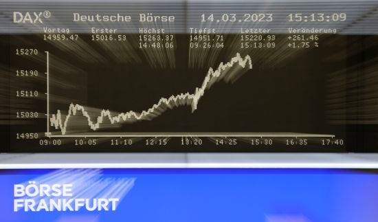View Dax Performance Index Inside Frankfurt Editorial Stock Photo ...