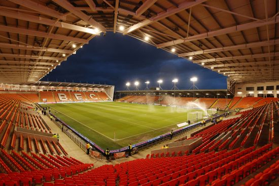 Blackpool Ground Before Championship Match Between Editorial Stock ...