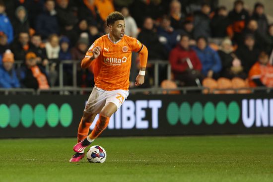 Morgan Rogers Blackpool During Championship Match Editorial Stock Photo ...