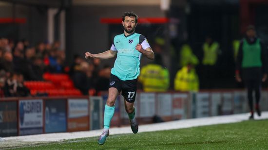 Portsmouth Defender Joe Rafferty 17 During Editorial Stock Photo ...