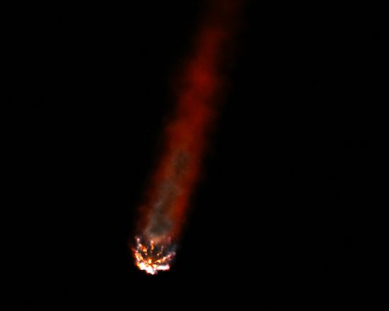 Exhaust Plume Spacex Falcon 9 Rocket Editorial Stock Photo - Stock ...