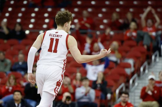 Wisconsin Badgers Guard Max Klesmit 11 Editorial Stock Photo - Stock ...