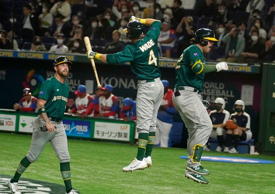 Australias First Baseman Rixon Wingrove R Editorial Stock Photo - Stock ...