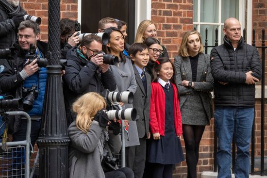 Jeremy Hunts Wife Lucia Guo Their Editorial Stock Photo - Stock Image ...