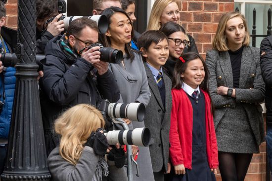 Jeremy Hunts Wife Lucia Guo Their Editorial Stock Photo - Stock Image ...