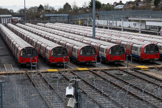 Tube Trains Parked Stanmore Tube Station Editorial Stock Photo - Stock ...