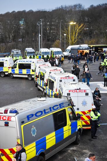 Large Police Presence Outside Stadium Before Editorial Stock Photo ...