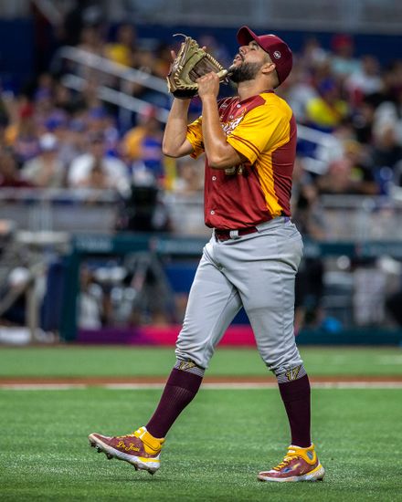 Venezuela Pitcher Enmanuel De Jesus Reacts Editorial Stock Photo ...