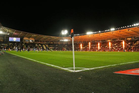 Stadium Pyrotechnics Prior Kick Off During Editorial Stock Photo ...