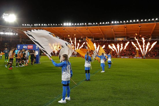 Stadium Pyrotechnics Prior Kick Off During Editorial Stock Photo ...