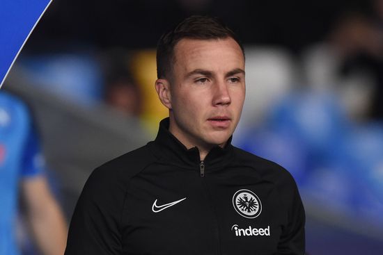 Mario Gotze Eintracht Frankfurt During Uefa Editorial Stock Photo ...