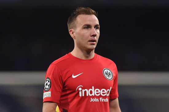 Mario Gotze Eintracht Frankfurt During Uefa Editorial Stock Photo ...