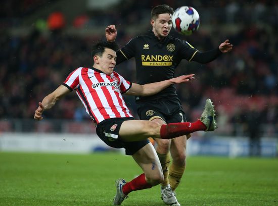 Sunderlands Luke Onien Clears Ball During Editorial Stock Photo - Stock ...