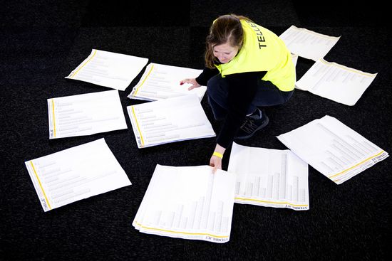 Electoral Official Arranges Voting Forms Rai Editorial Stock Photo ...