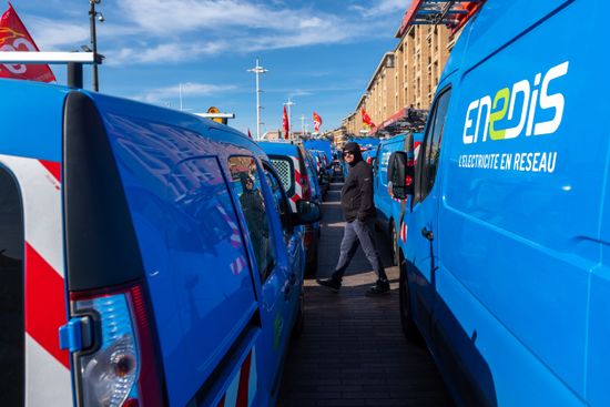 About 50 Blue Vehicles Edf Gdf Editorial Stock Photo - Stock Image ...