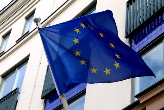 Flag European Union Schengen Area On Editorial Stock Photo - Stock ...