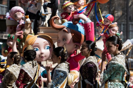 This Photograph Shows Falla Huge Ornate Editorial Stock Photo - Stock ...