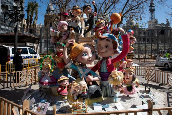 This Photograph Shows Falla Huge Ornate Editorial Stock Photo - Stock ...