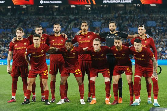 Roma Team Group Lineup Roma Football Editorial Stock Photo - Stock ...