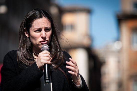 Eleonora Evi Siverdi Mp During Press Editorial Stock Photo - Stock ...