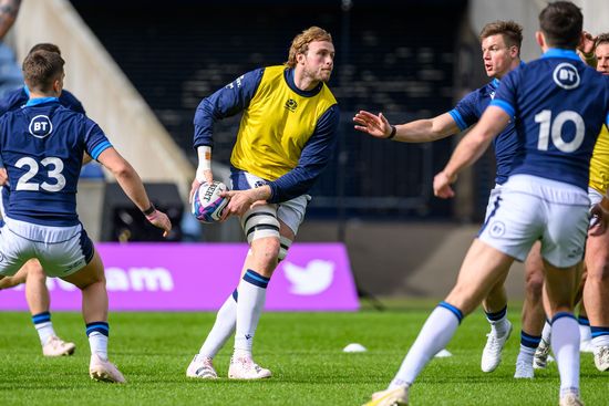 Jonny Gray Scotland During Scotland Captains Editorial Stock Photo ...