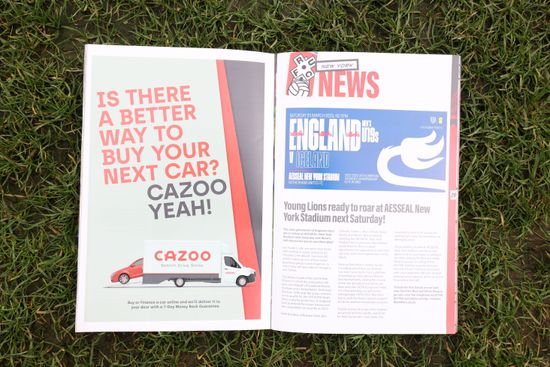 Cazoo Advert Match Day Programme Editorial Stock Photo - Stock Image ...