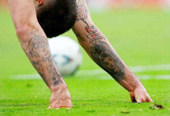 Aleksander Mitrovic Fulham Sports Tattoo On Editorial Stock Photo ...
