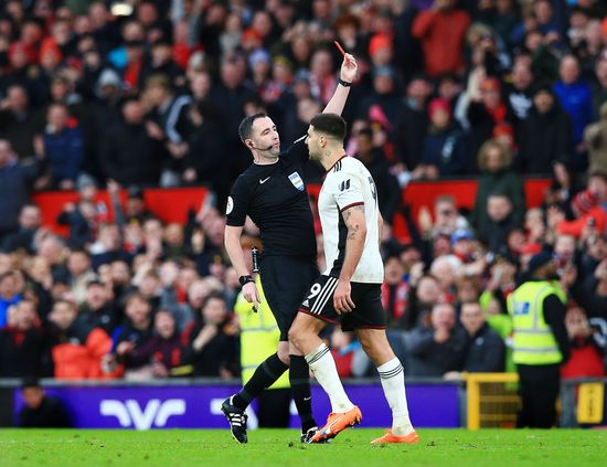 Referee Mr Christopher Kavanagh Shows Aleksander Editorial Stock Photo ...